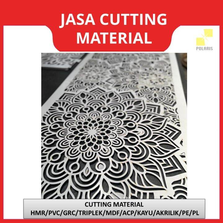 JASA CUTTING CNC MATERIAL POTONG MOTIF - CNC CUTTING BAHAN KAYU/TRIPLEK ...