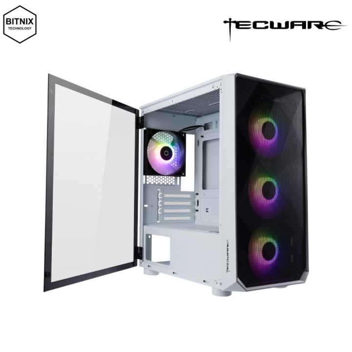 TECWARE FORGE M OMNI White ARGB Casing With 4 ARGB Fan | Lazada