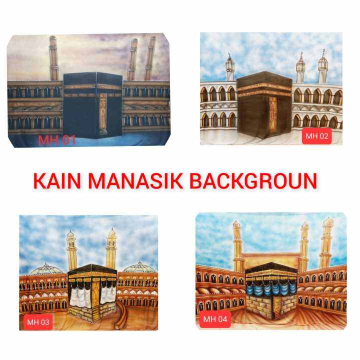 KAIN BACKGROUND MANASIK 2,5 X 3 METER / KAIN MANASIK HAJI | Lazada ...