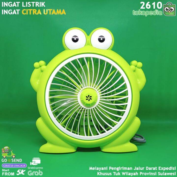 KIPAS ANGIN DUDUK MEREK WELHOME MODEL KODOK K2610 | Lazada Indonesia