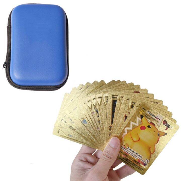 27 55pcs/Set Pokemon Cards Box Pokémon Metal Gold Vmax GX Energy Card ...