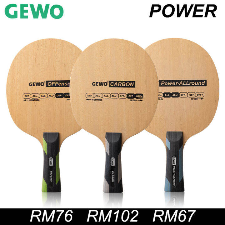 GEWO POWER CARBON / OFFENSE / ALLROUND Series Table Tennis Blade / Racket Long Handle Original ...