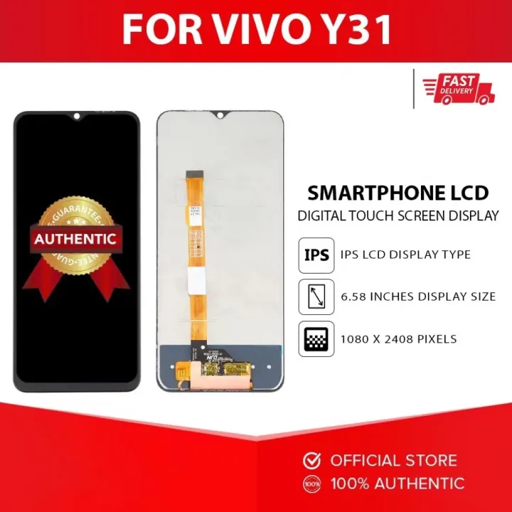 Smartphone LCD for Vivo Y31 Digital Touch Screen Display Frame Assembly ...