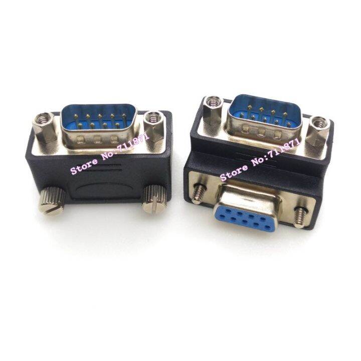 9p Db9 Rs232 Male Female Adapter 90 Degrees Right Angle 9pin Rs232 Db9 ...