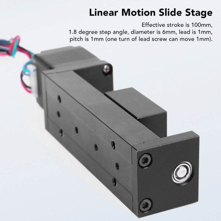 Linear Sliding Table 100mm Stroke High Accuracy Silent Operation Good ...