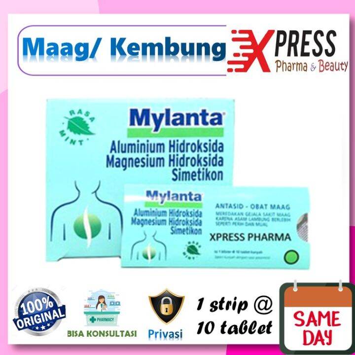 ⚡XPRESS⚡ Mylanta - Obat Maag Milanta tablet | Lazada Indonesia