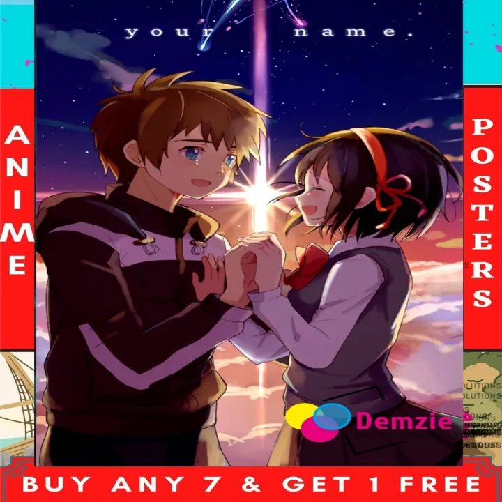 Your Name : A4 Anime Poster - HD Prints | Normal, Sticker & Laminated ...