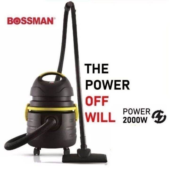 BOSSMAN BWD-17BL Wet & Dry Vacuum Cleaner 1200W 17L | Lazada