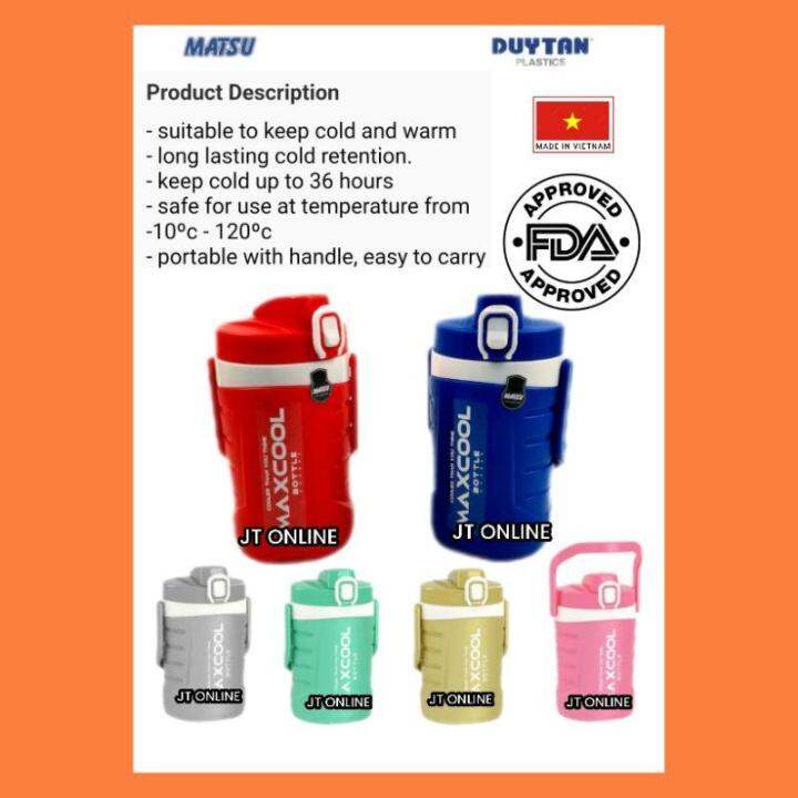 MAXCOOL Thermos Bottle / Heat Holder 1L / 1.5L /Botol Termos MAXCOOL / Pemegang Haba 1L / 1 ...