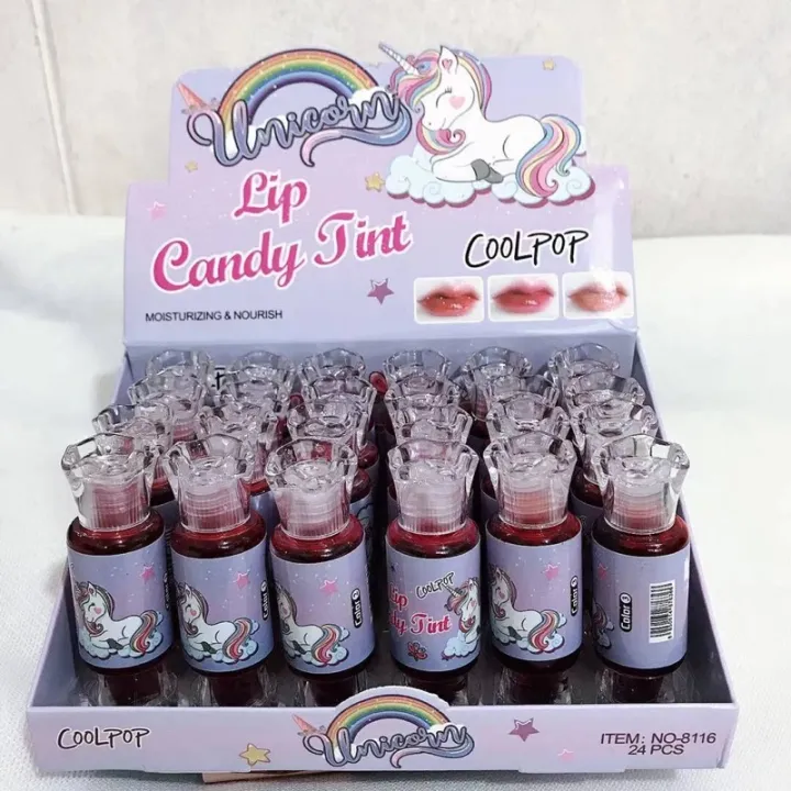 24 pcs lip tint set Korean Tint Water Candy Tint Cheek And Lip Tint ...