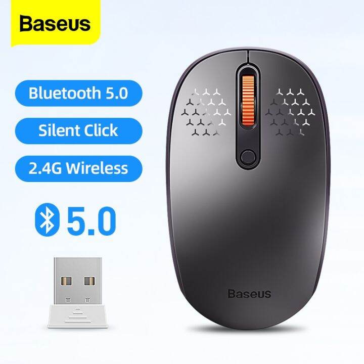 Baseus Mouse Tri-Mode Bluetooth Wireless Mouse For Tablet Macbook ...