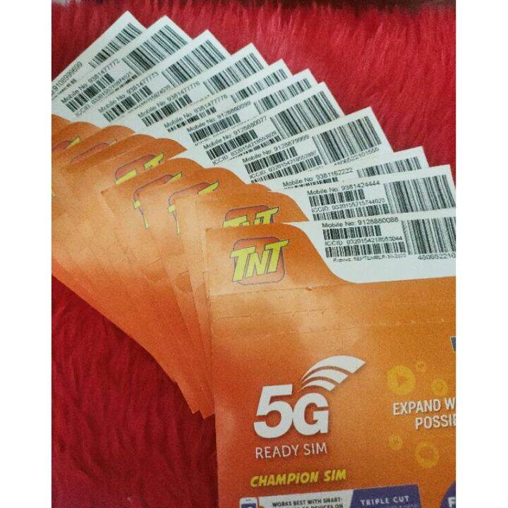 TNT Sim Card(5G) Special Numbers For Sale | Lazada PH