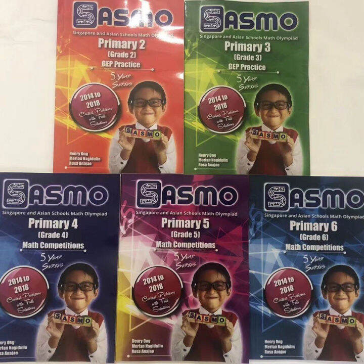 [5 Books Collection ] SASMO Math Competition Primary 2-primary 6 ...