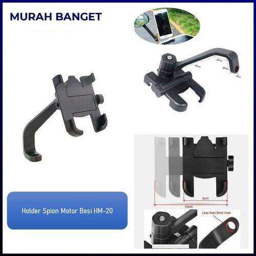 Holder Hp Motor Full Besi aluminium Spion Motor Universal C2 | Lazada ...
