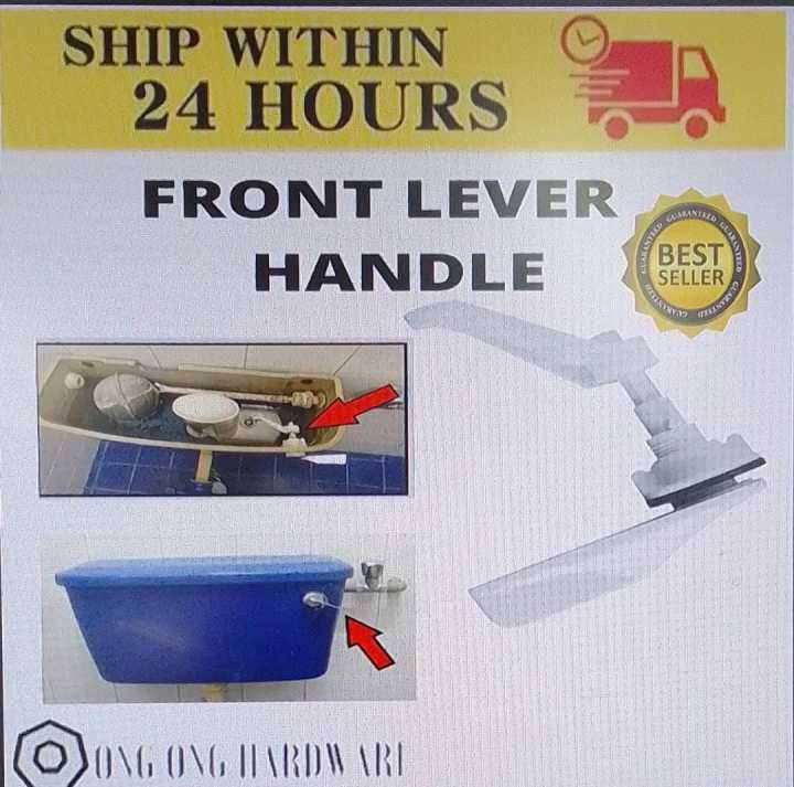 Toilet Low Level Cistern Flush Lever Handle Plastic PVC / Pemegang Tuas ...