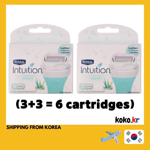 Schick Intuition Sensitive Care Blade Refill Cartridges 6 cartridges ...