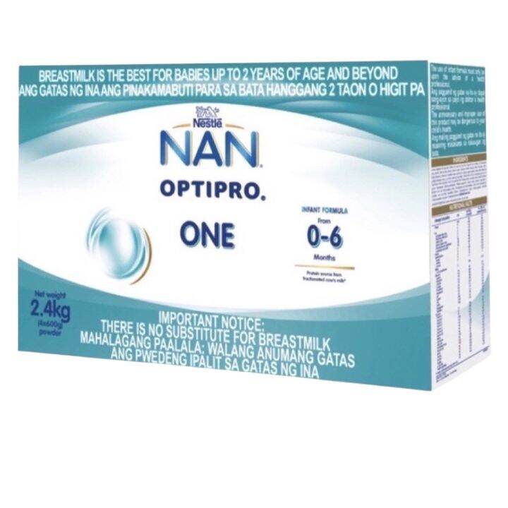 NAN OptiPro One 2.4kg 0-6 Months Old Infant Formula LF Infant formula ...