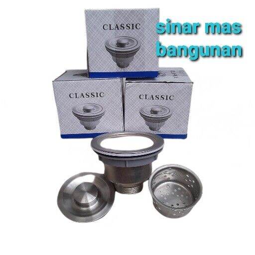 Afur bak cuci piring stainless lengkap,afur zinc stainless | Lazada ...