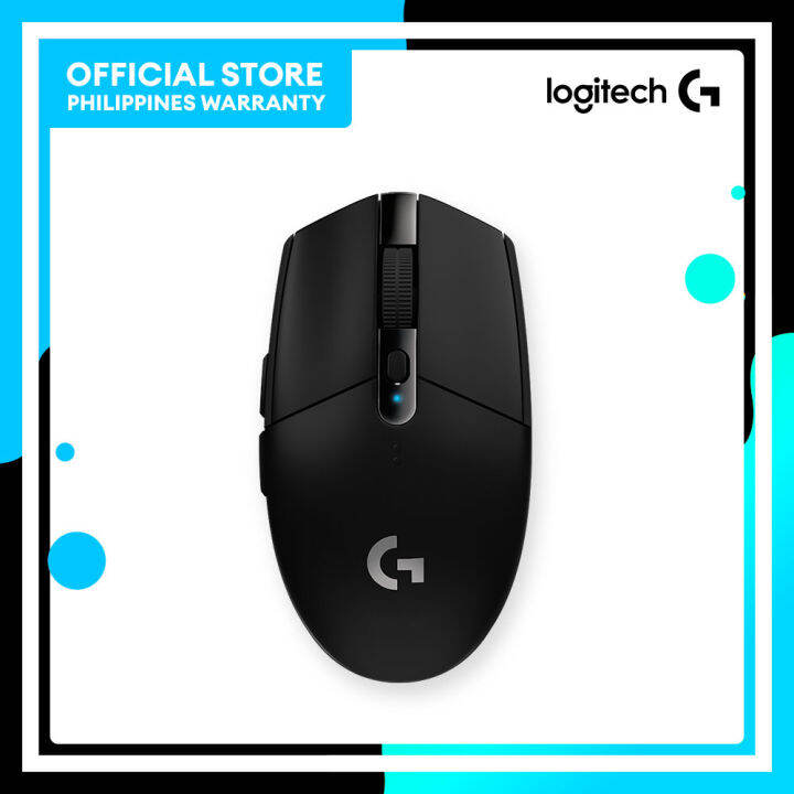 Logitech G304 Lightspeed Wireless Gaming Mouse, HERO Sensor, 12000 DPI, Lightweight, 6 ...
