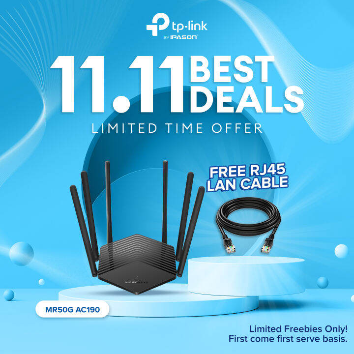 Tp-Link MR50G AC1900 Wireless Dual Brand Gigabit Router, 3x3 MU-MIMO Technology, Smart Connect ...