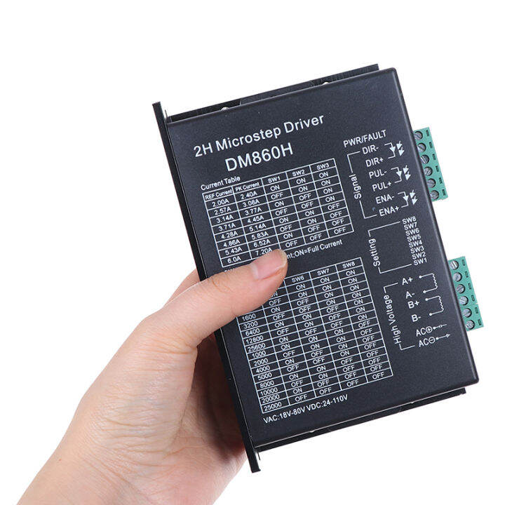 ตัวขับมอเตอร์สเต็ปเปอร์ cintroller DM860 microstep brushless DC stepper ...