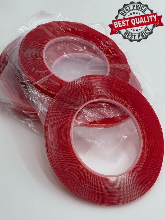 10 METERS ACRYLIC DOUBLE SIDE TAPE TRANSPARENT ADHESIVE SUPER STRONG ...