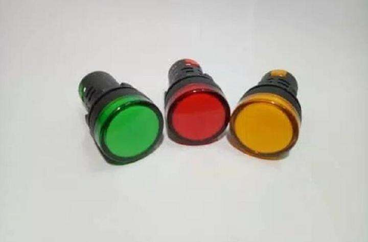 Kontrol Lampu Control Lamp Pilot LED AD16-22DS 22mm 220VAC Standart ...