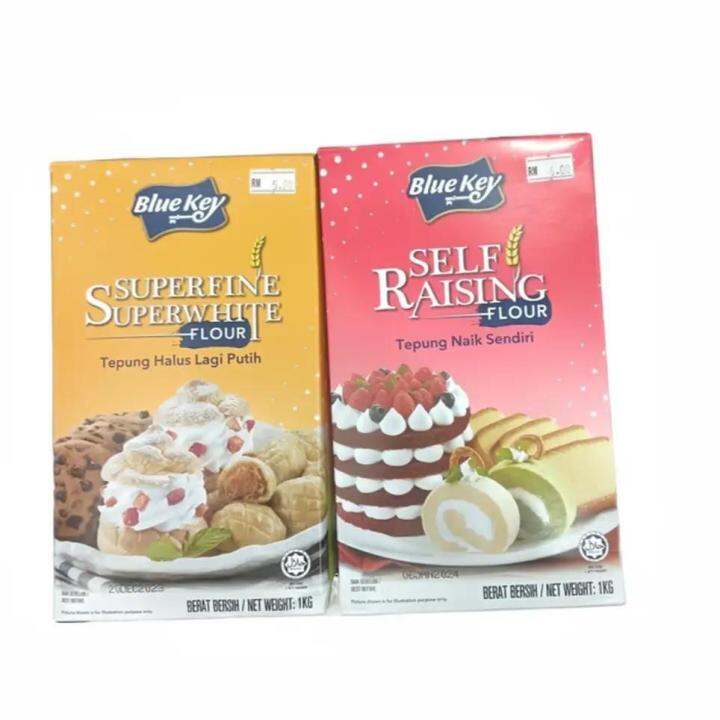 BLUEKEY SELF RAISING FLOUR/SUPERFINE 1KG | Lazada