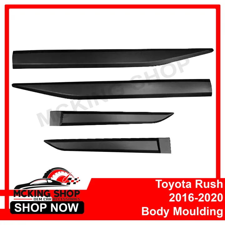 Toyota Rush 2016-2020 Side Body Moulding (Matte Black) | Lazada PH