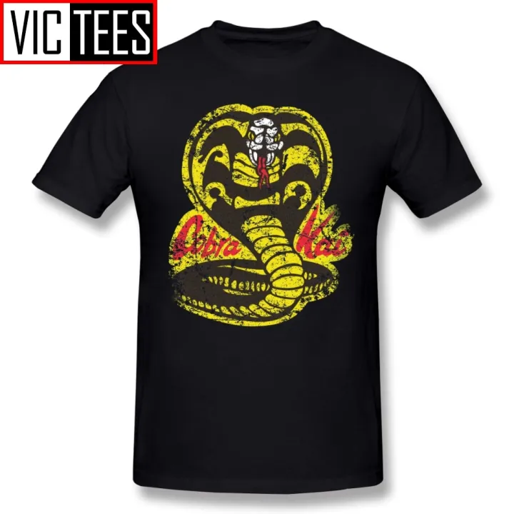Mens Cobra Kai T Shirts Cobra Kai T-Shirt Oversized Tee Shirt Printed Cotton Classic Men Fun ...