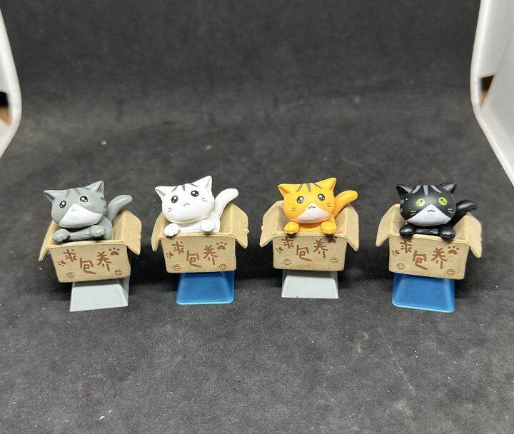 Keycap mèo trong hộp Mỹ Diệu bầy hầy các loại chân xuyên LED (xem hết ...