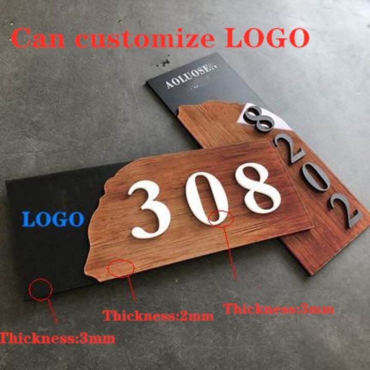 20x8cm House Numbers Acrylic Home Hotel Room Apartment Door Number ...