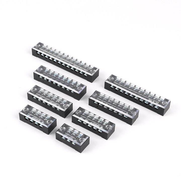 TBC 60A 100A 600V Dual Row Barrier Screw Terminal Block DIN Rail 3/4/5 ...