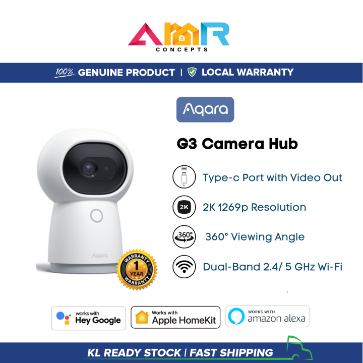 Aqara G3 Camera Hub AI Facial and Gesture Recognition IR Transmitter 360° Pan & Tilt Global ...