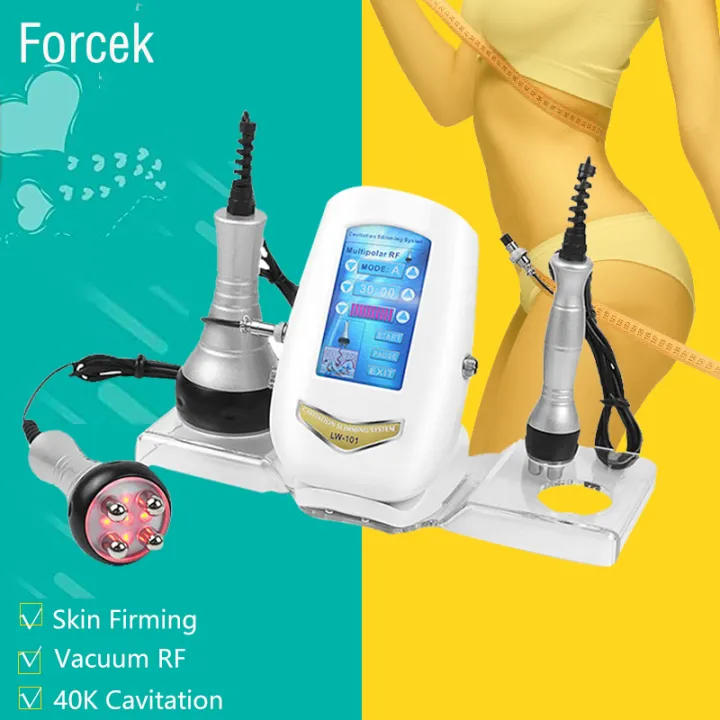 3 In 1 Rf 40K Cavitation Multipolar Rf ลดน้ำหนัก Tripolar เครื่อง ...