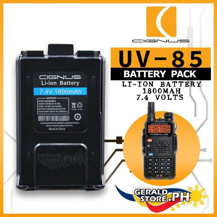 Cignus UV85 / UV85 HP 1800mah Battery Pack UV-85 legion | Lazada PH