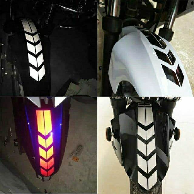 Motorcycle Fender Reflectorized Sticker (Universal) | Lazada PH