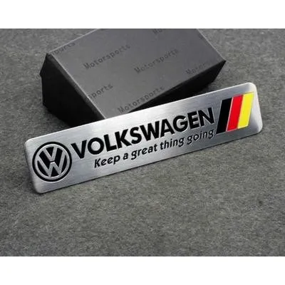 Upgrade Volkswagen Logo Metal Car Trunk Stickers Volkswagen V/W POLO ...