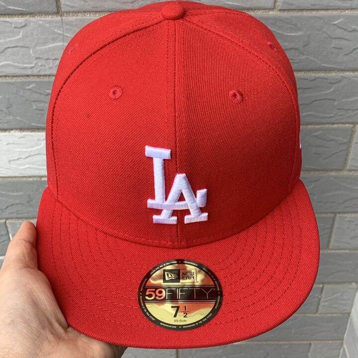 Latest 6 Style MLB 59FIFTY Flat Brim Baseball Cap Red Classic Ny ...