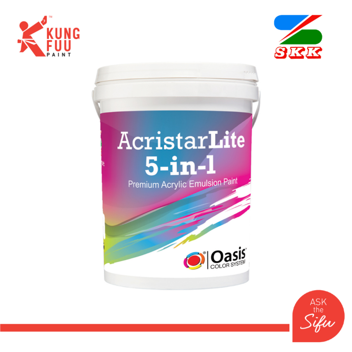 SKK Acristar Lite 1 Litre / 5 Litre / 15 Litre 5 in 1 Premium Acrylic ...