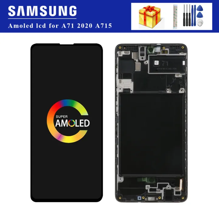 Amoled A715FD LCD For Samsung Galaxy A71 2020 Display With Frame 6.7 ...