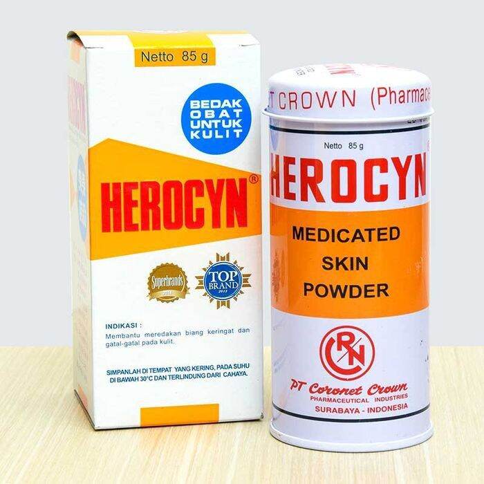 Herocyn Bedak Gatal Untuk Kulit Medicated Skin Powder 85gr | Lazada ...