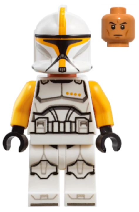 LEGO MINIFIGURE (GENUINE) Star Wars sw1146 Clone Trooper Commander ...
