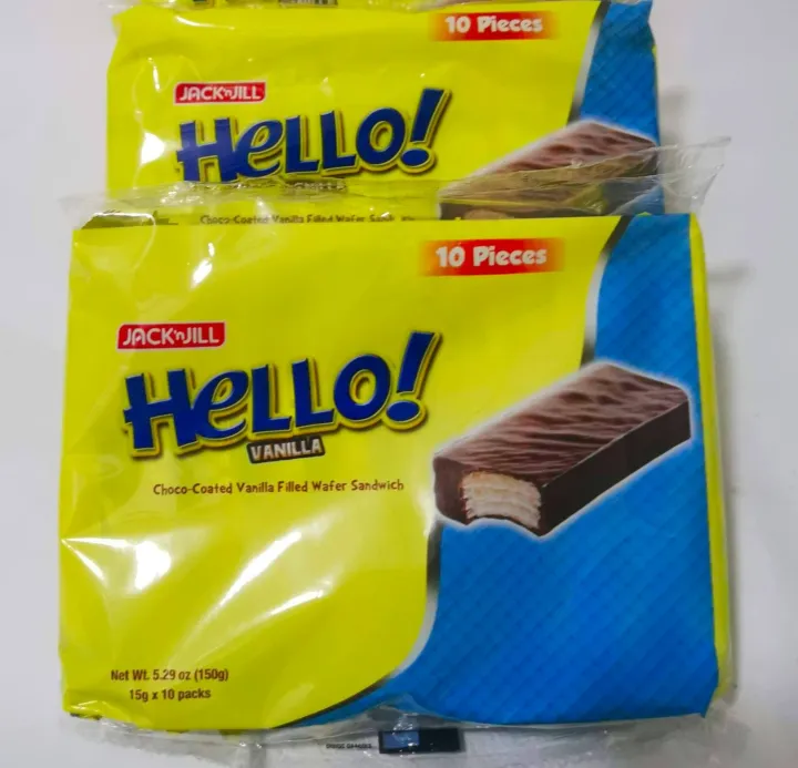 2 Packs of Hello Choco Coated Wafer (Vanilla) | Lazada PH