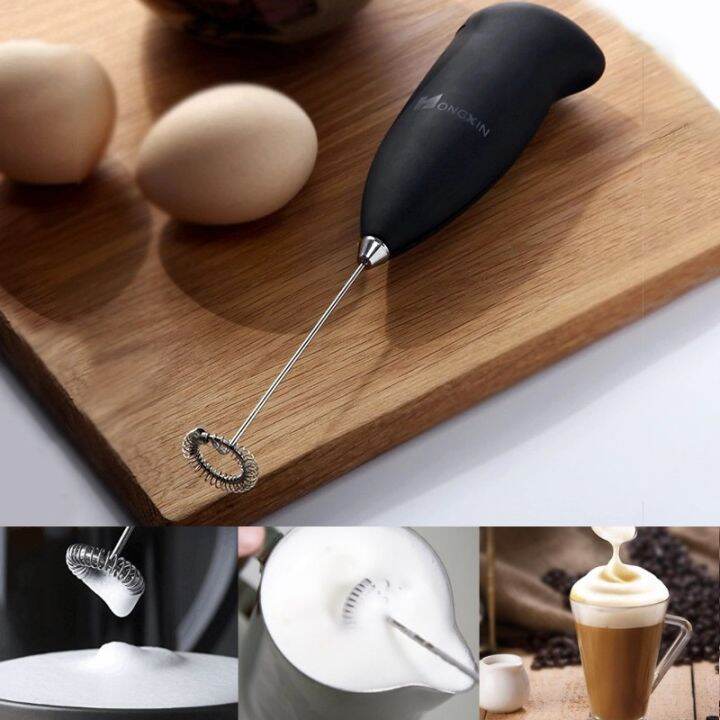 304 Stainless Handhold Mixer Egg Beater Electric Mini Milk Frother ...