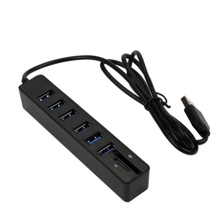 USB Hub With 90cm Long Cable 6 Ports Big Expansion Plug And Play Hot ...
