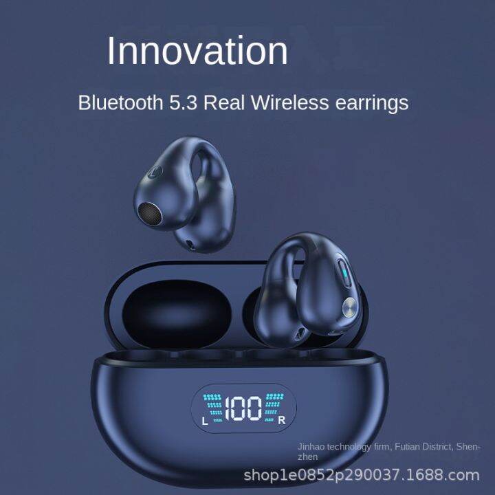 X22 Bone Conduction Bluetooth 5.3 Earphones New TWS Sports Earbuds Wireless Earring Headphones ...