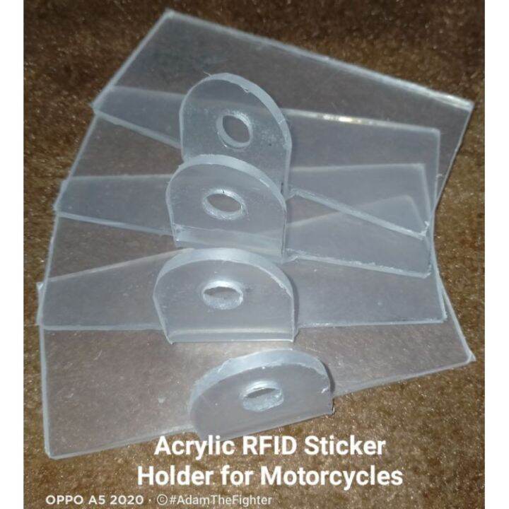 【Ready Stock】 Acrylic RFID Sticker Holder for Motorcycles | Lazada PH