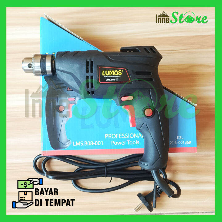 MESIN BOR 10MM LUMOS BOR TANGAN BOR LISTRIK BOR KAYU BESI BOR BOLAK ...