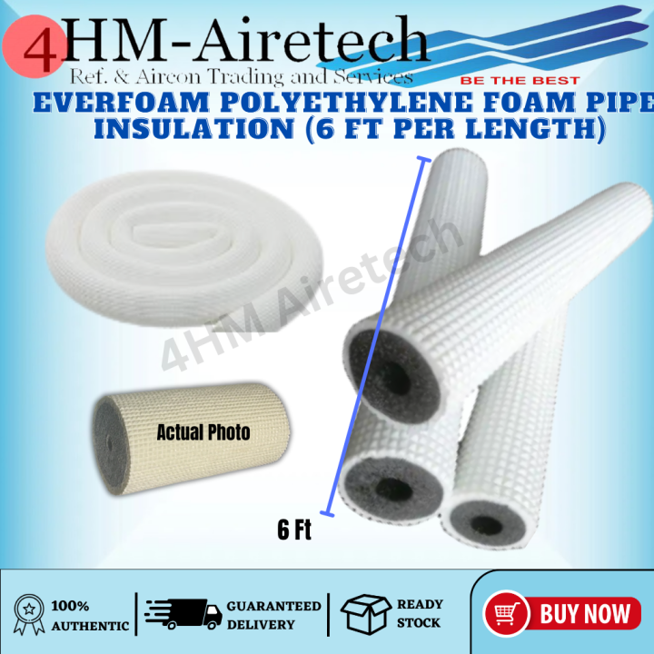 FourHM Rubber Insulation White EVERFOAM 6ft for Aircon | Lazada PH